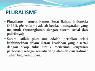 Pluralisme dan gender | PPTX