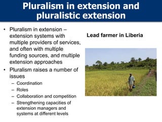 Pluralism in Agricultural Extension | PPTX