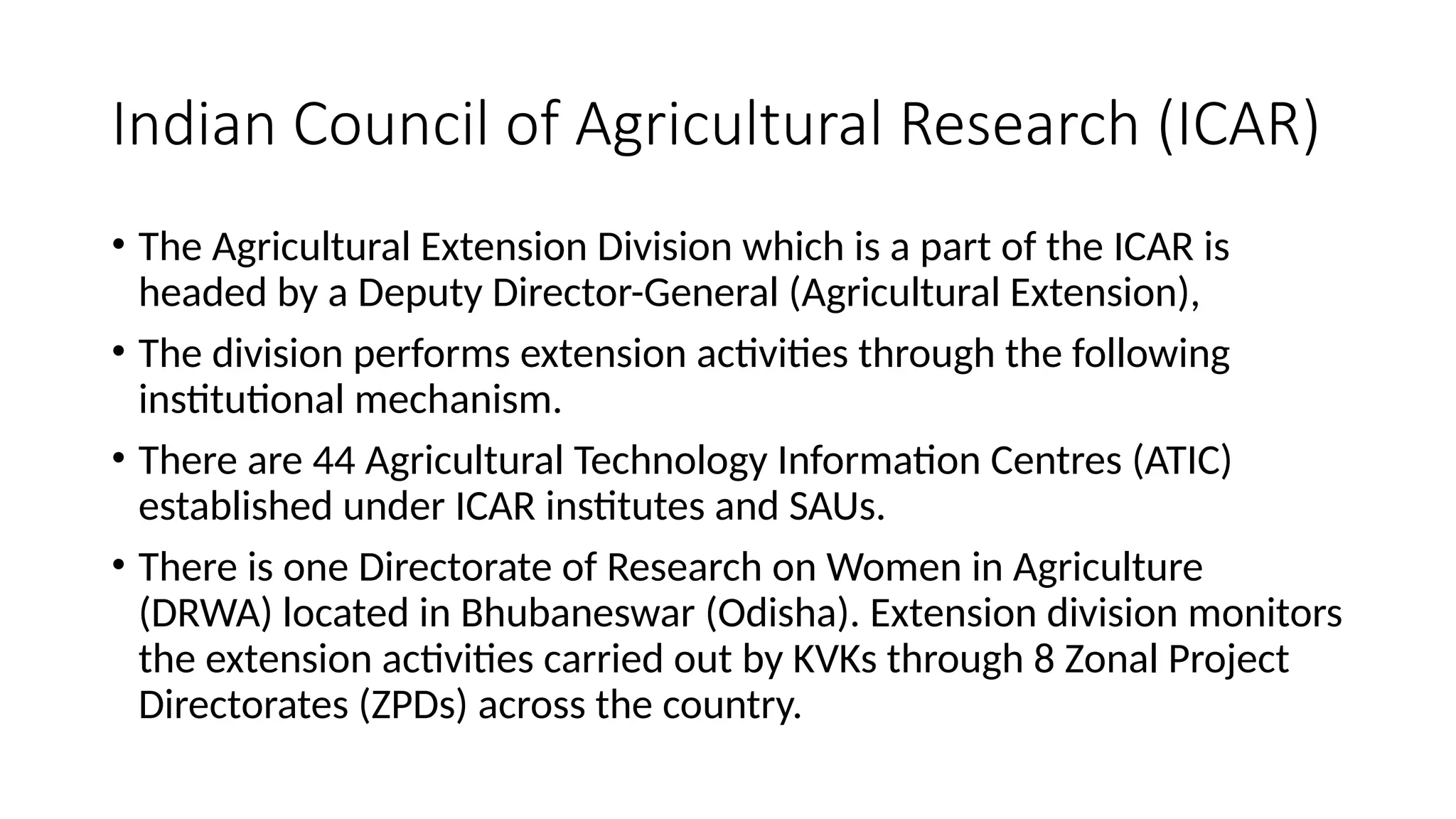 pluralistic extension systems in india.pptx