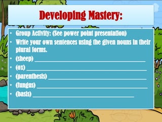 PLURALIZATION OF NOUNS in english 6.pptx