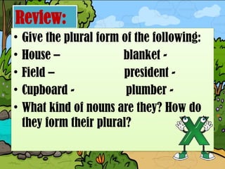 PLURALIZATION OF NOUNS in english 6.pptx