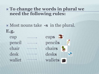 Plural nouns | PPTX
