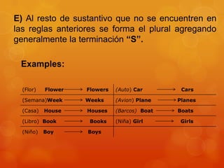Plural nouns | PPTX