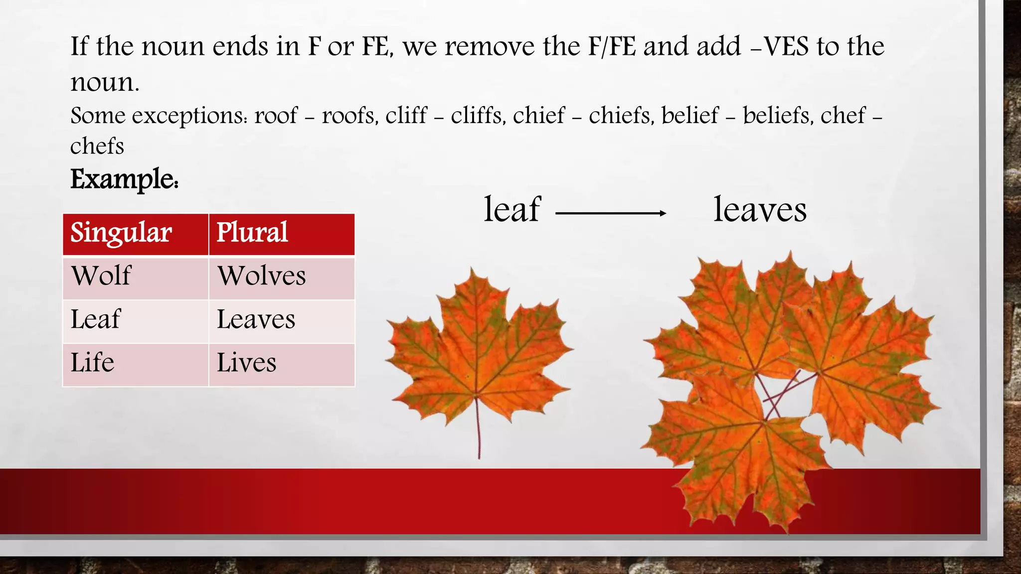Plural nouns | PPT