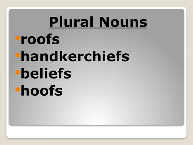 Singular and Plural Nouns PowerPoint presentation | PPSX
