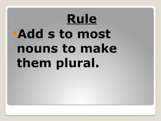 Singular and Plural Nouns PowerPoint presentation | PPSX