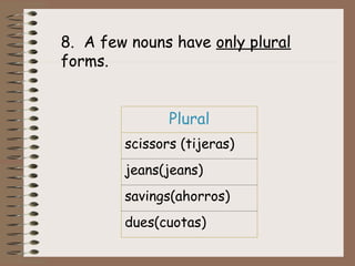 Regular, semirregular and irregular plural nouns.ppt