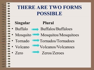 Regular, semirregular and irregular plural nouns.ppt