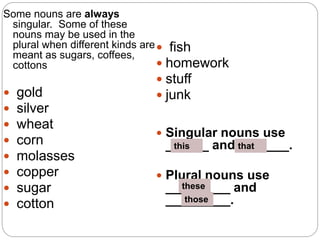 Plural nouns power point | PPTX