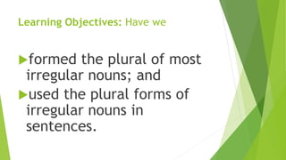 Plural of Irregular Nouns.pptx