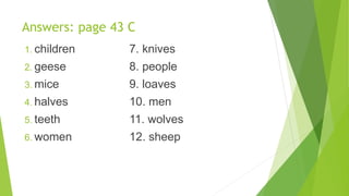 Plural of Irregular Nouns.pptx