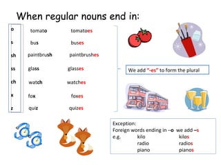 Plural of nouns | PPT