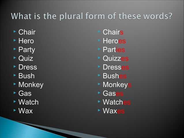 Plural rules | PPT