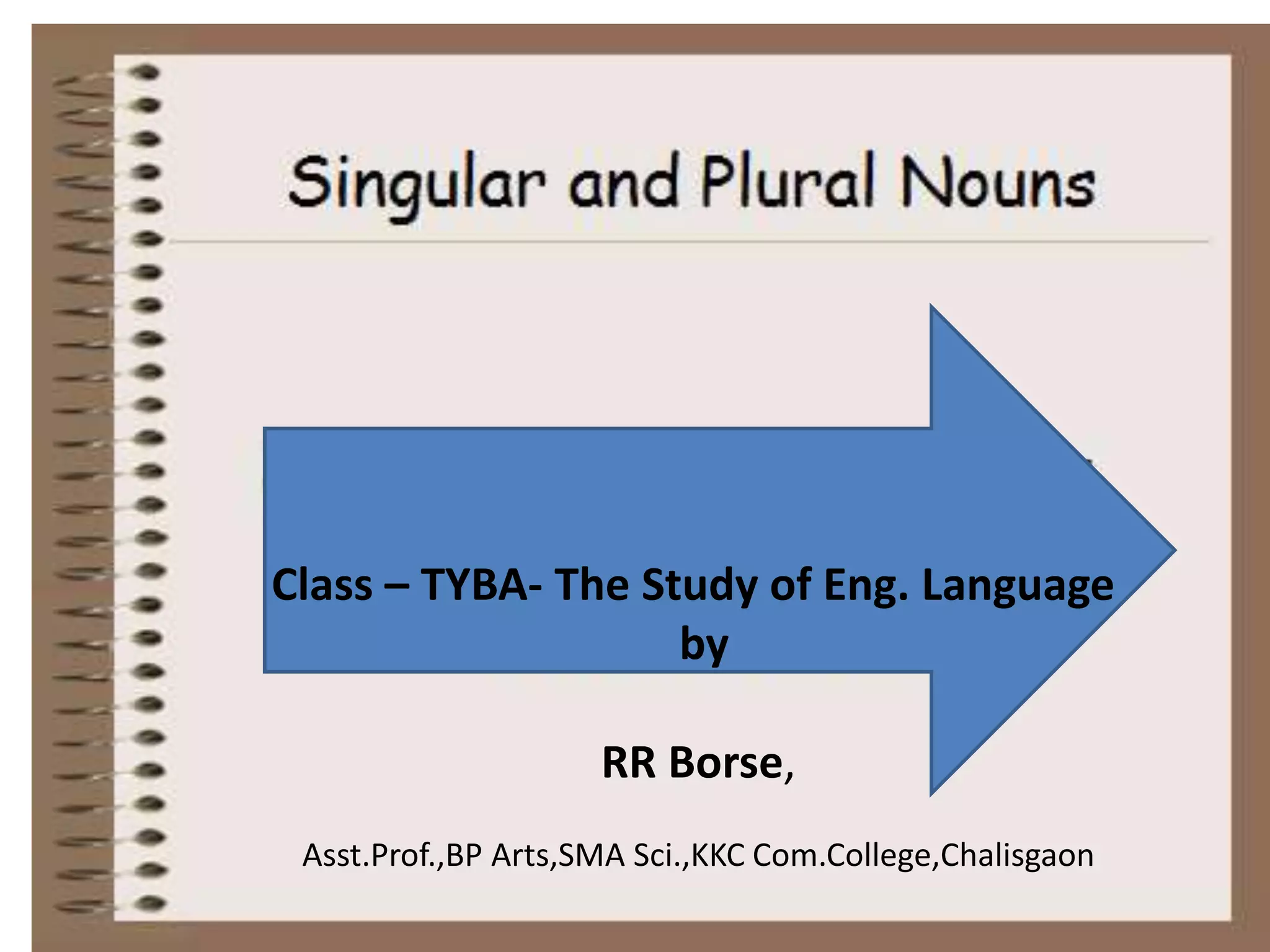 Pluralization in English | PPTX