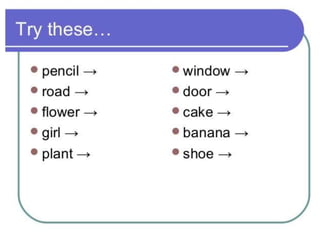 Pluralization in English | PPTX