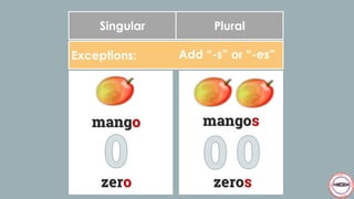 Plural Nouns: English Language | PDF