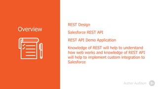 SFDC REST API | PPTX | Web Development | Internet