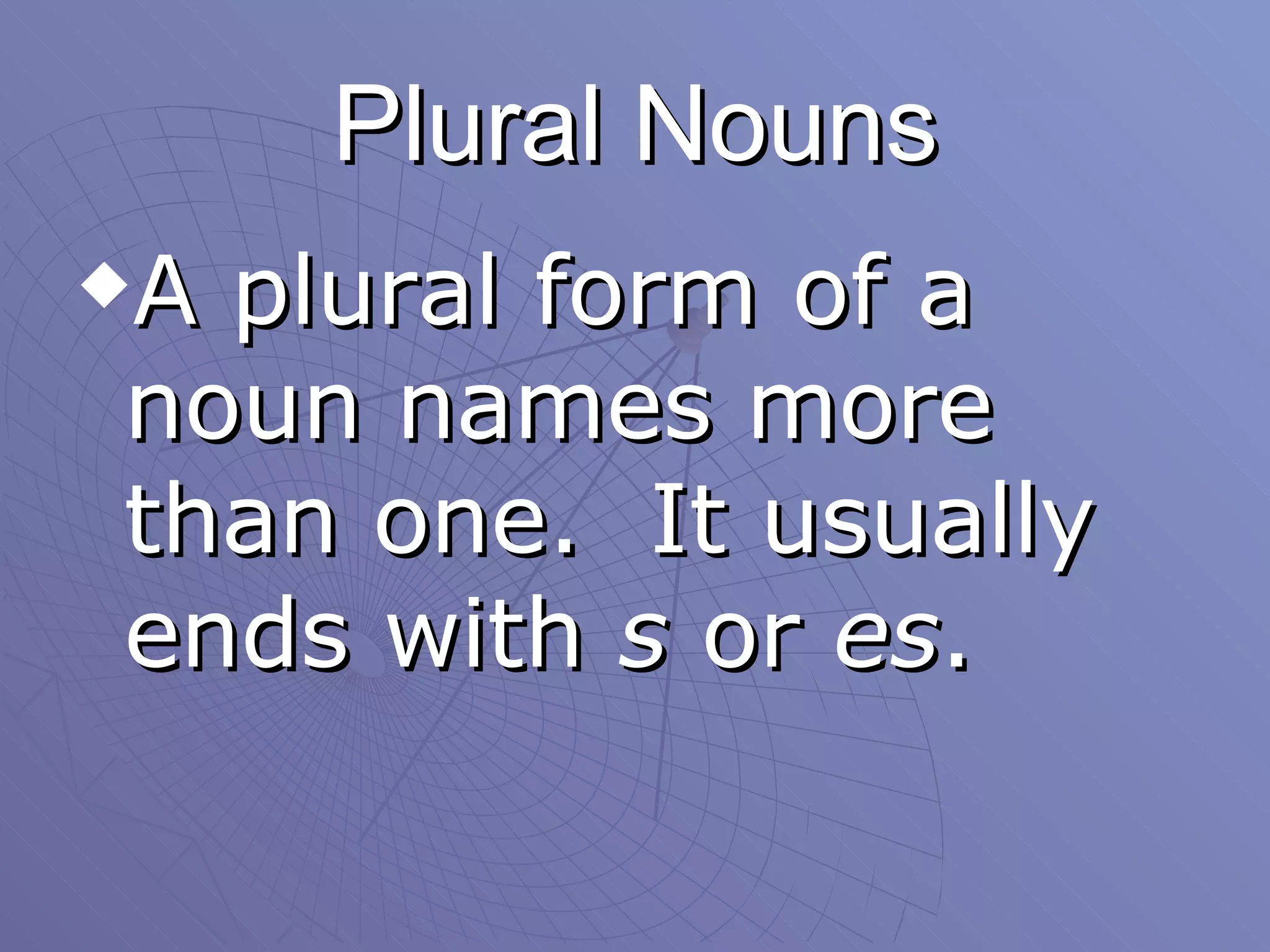 Plural sing nouns | PPT