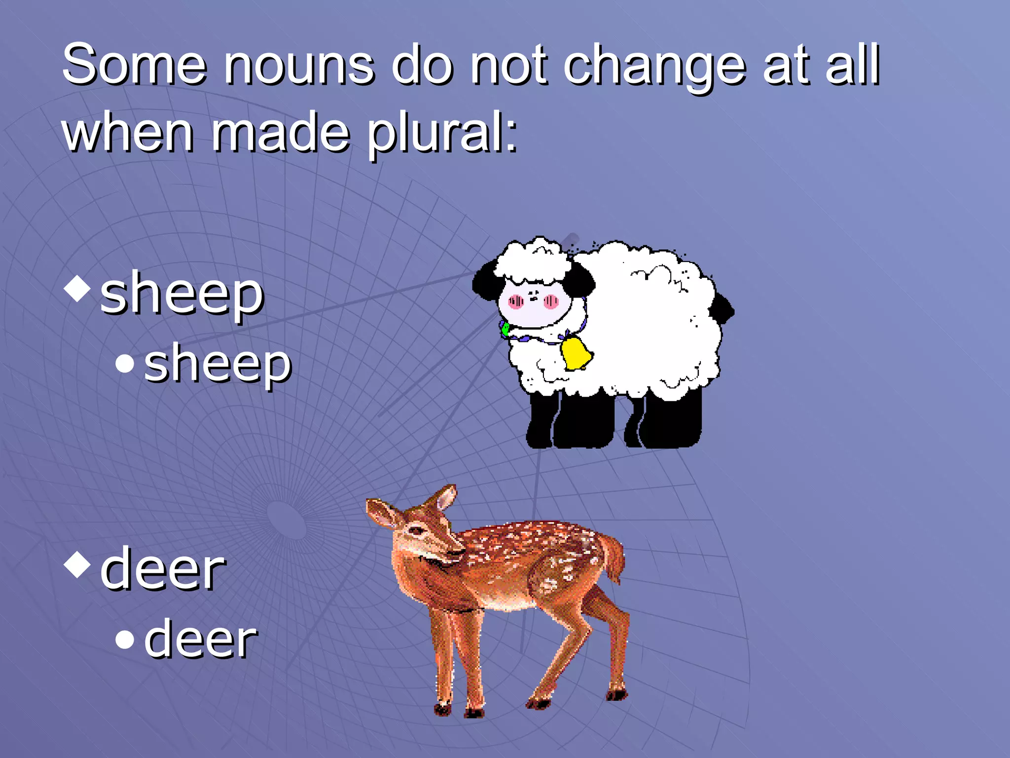 Plural sing nouns | PPT