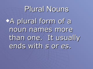 Plural sing nouns | PPT