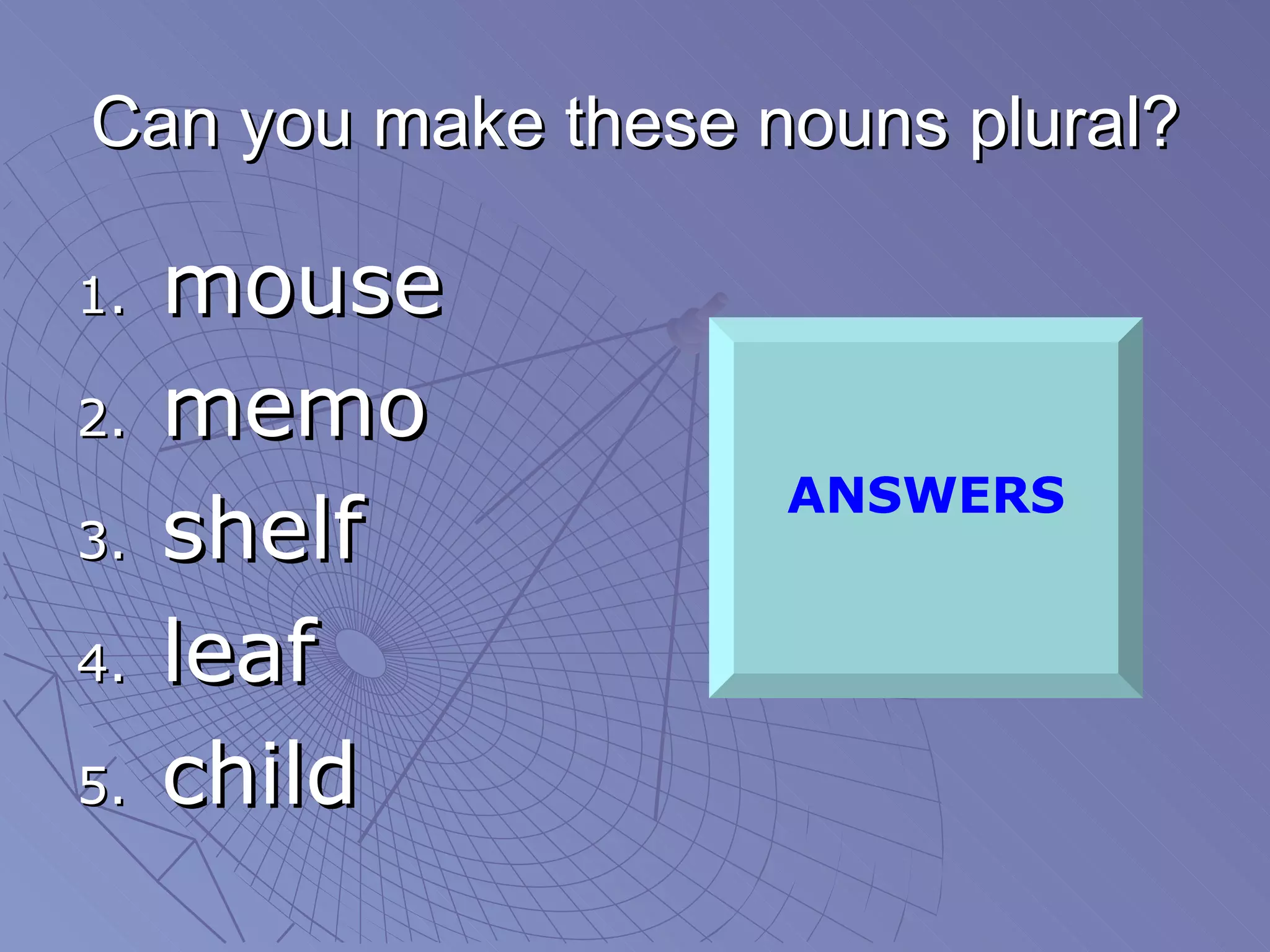 Plural sing nouns | PPT