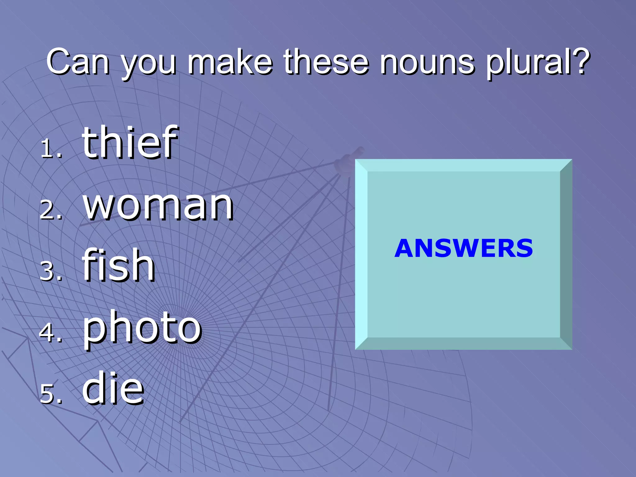 Plural sing nouns | PPT