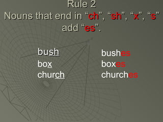 Plural and singular nouns | PPT