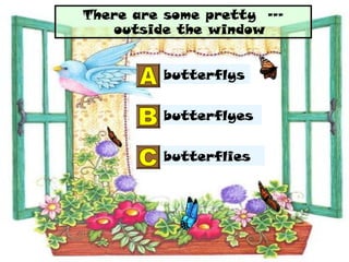 PLURALS This is an interactive multiple Choice Game for young ESL/EFL ...
