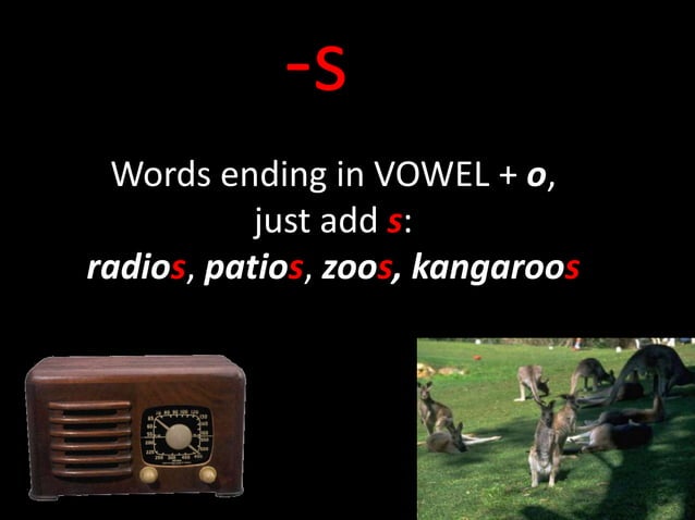 Plurals Of Words Ending In ‘O’ | PPTX