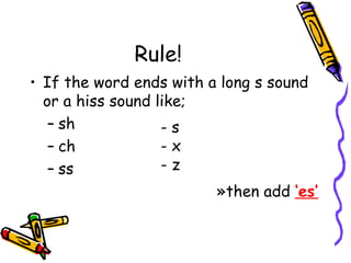 Plurals s es | PPT