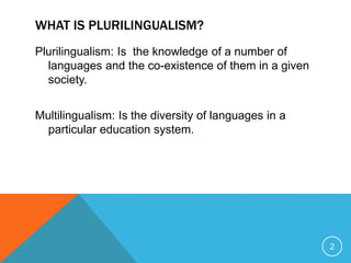 Plurilingualism | PPTX | Education