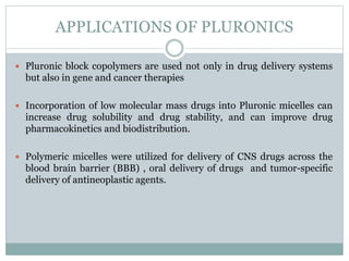 Pluronicsfordrugdelivery 140723063811-phpapp01 | PPT