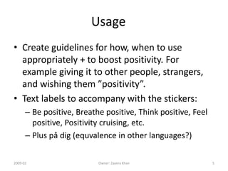 Plus stickers - business idea | PPT