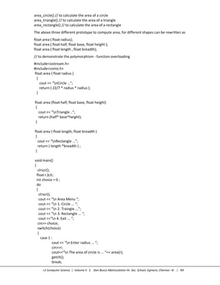 +2 Computer Science - Volume II Notes