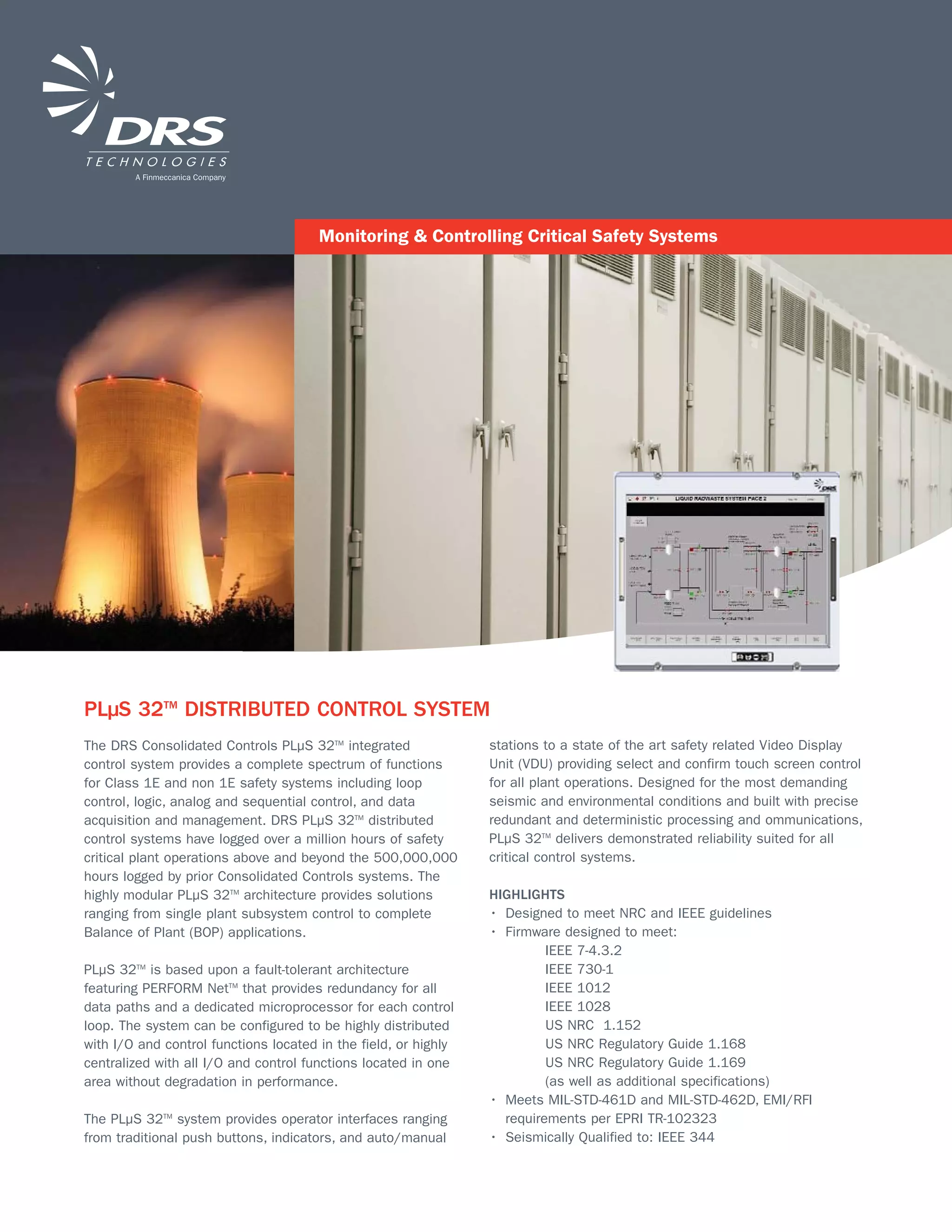 Plus32 Distributed Control System (2009) | PDF