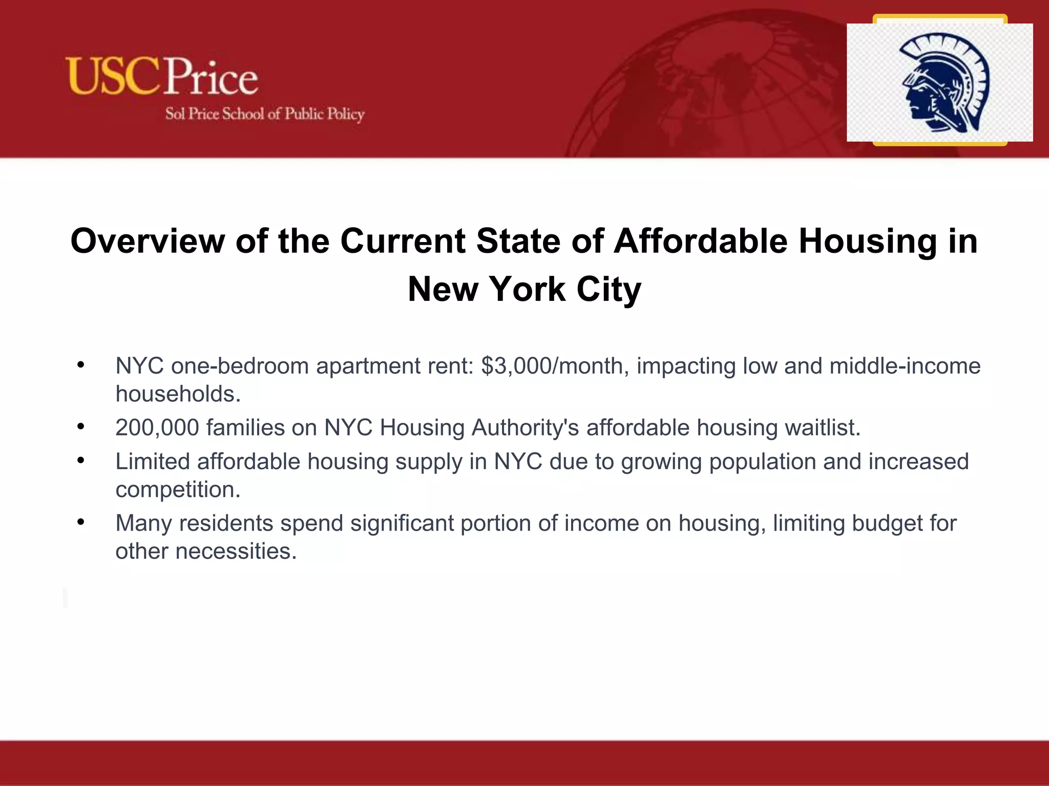 AFFORDABLE HOUSING DEVELOPMENT IN NEW YORK CITY | PPTX
