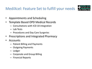MediXcel - EMR solution from Plus91 | PPTX