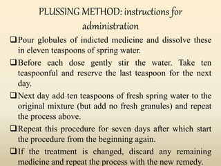 Plussing method of remedy administration | PPSX