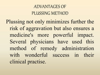 Plussing method of remedy administration | PPSX