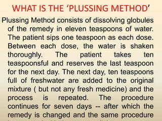 Plussing method of remedy administration | PPSX