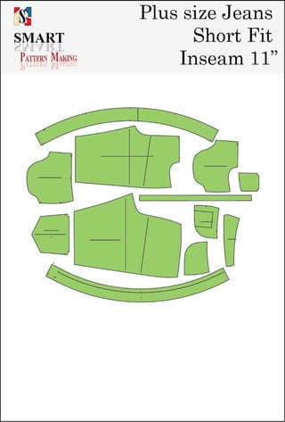 Plus size big mama jeans sewing patterns | PDF