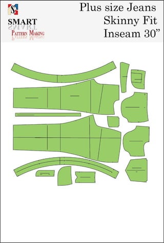 Plus size big mama jeans sewing patterns | PDF