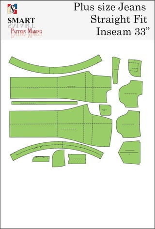 Plus size big mama jeans sewing patterns | PDF