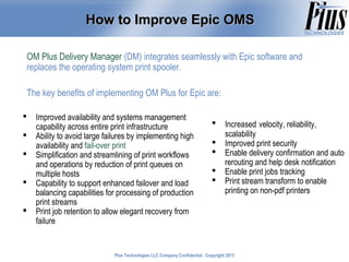 Enhancing Functionality on Epic OMS: New Features for OM Plus DM | PPT