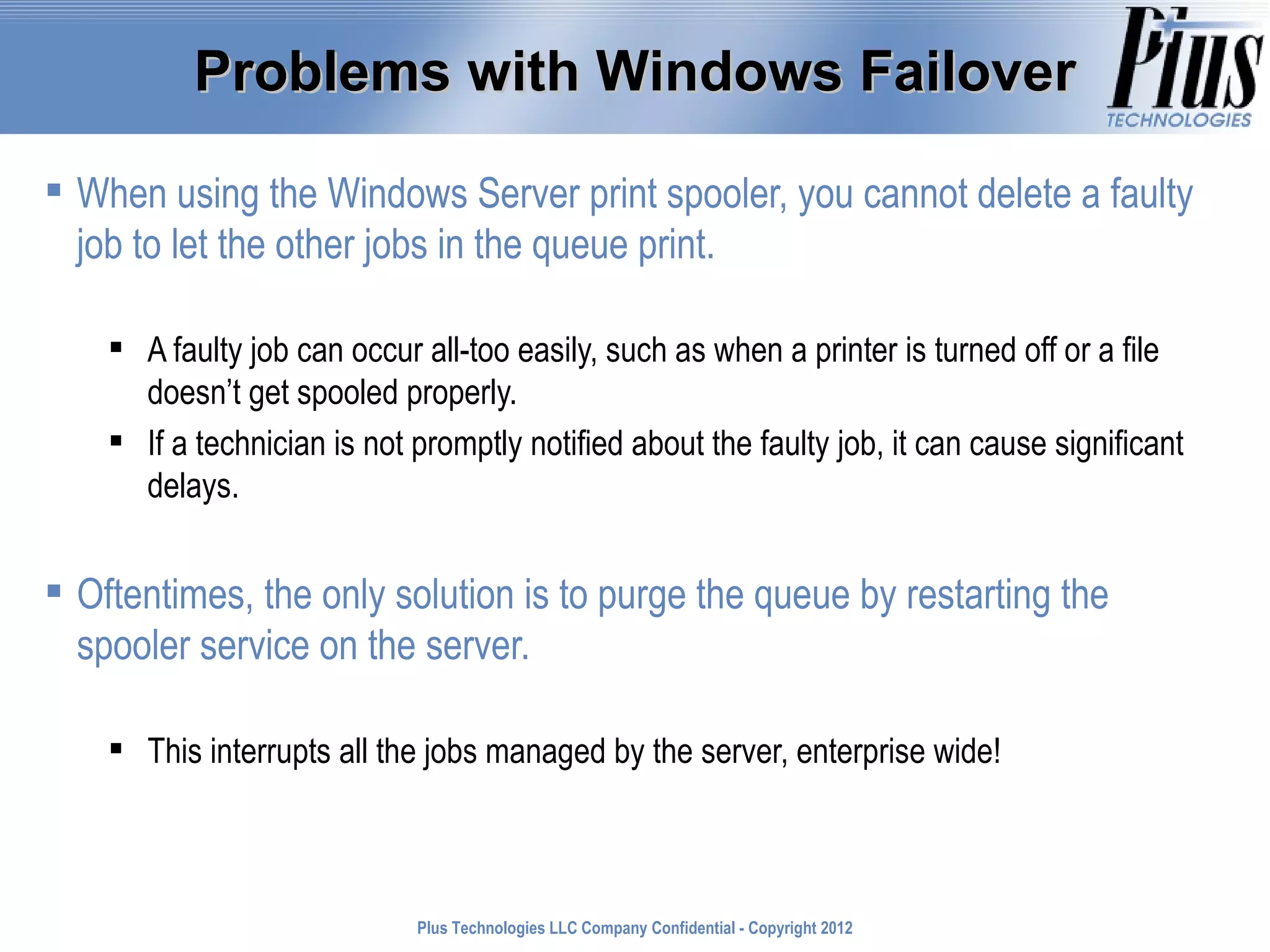 Print Failover Solutions | PPT