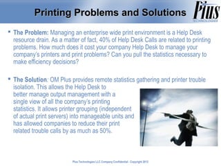 Solving Printer Errors and Output Management Problems | PPT