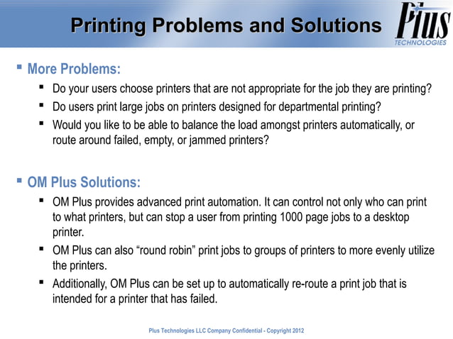 Solving Printer Errors and Output Management Problems | PPT
