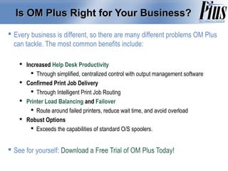 Solving Printer Errors and Output Management Problems | PPT