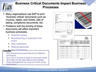 Enhanced SAP Output & Print Management with OM Plus | PPTX | Operating ...