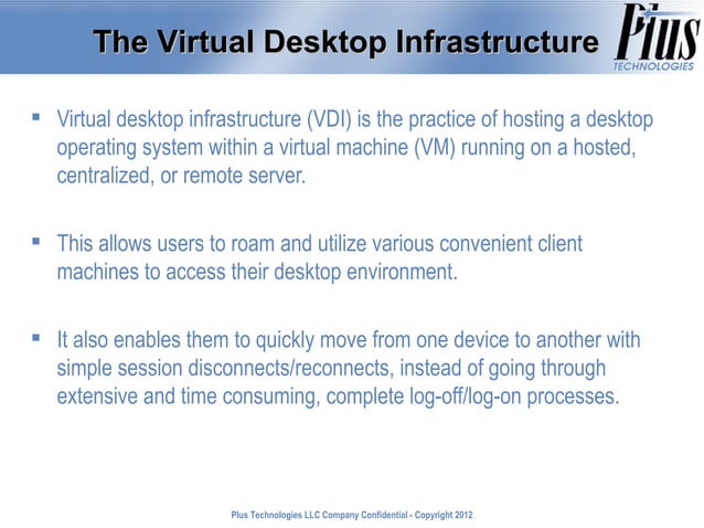 Virtual Desktop Infrastructure (VDI) Printing | PPT